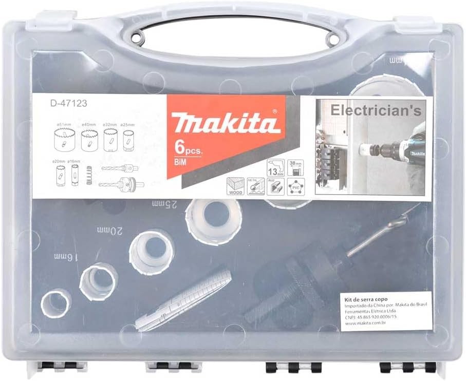 ชุดโฮลซอ MAKITA D-47123 ชุด 6 ชิ้น (16, 20, 25, 32, 40, 51 มม.) ลดราคา | iToolmart