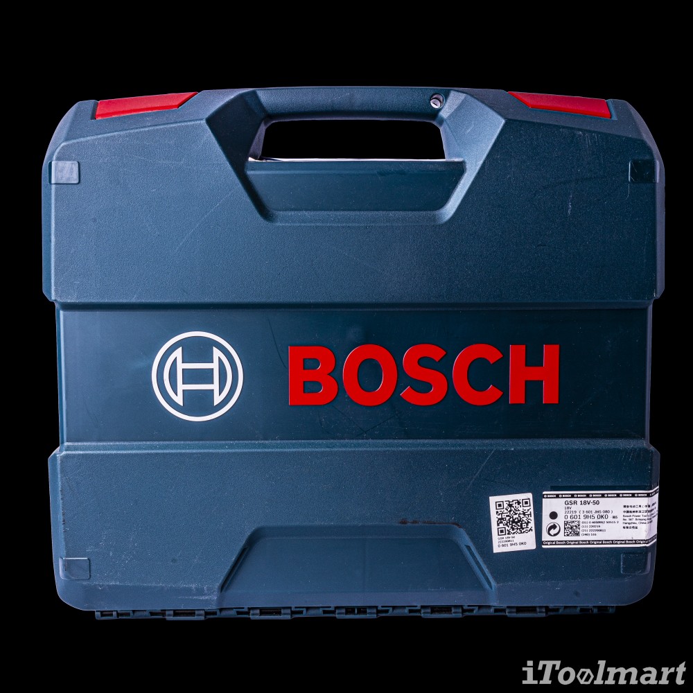 สว่านไร้สาย BOSCH GSR 18V-50 Kit 18V. พร้อมแบตเตอรี่ 2 Ah. x2 และแท่นชาร์จ ลดราคา | iToolmart