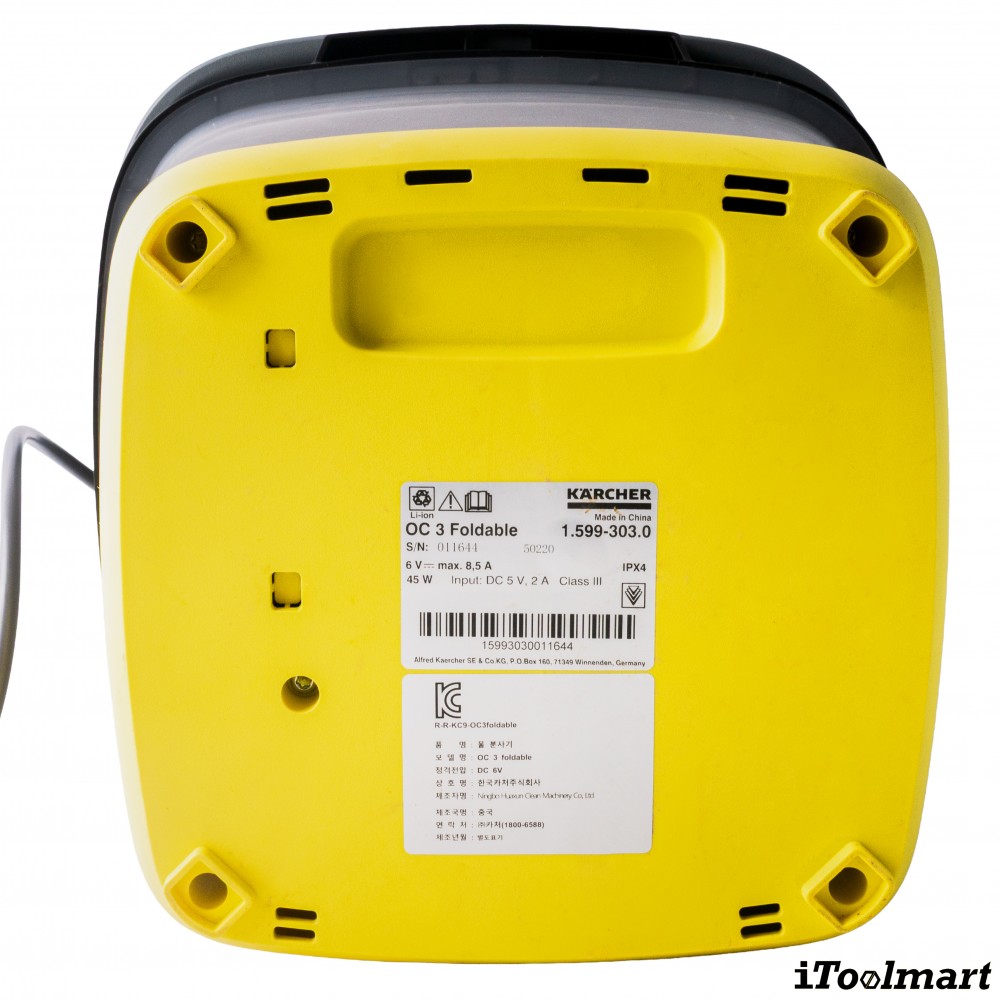 เครื่องฉีดน้ำพกพา KARCHER OC 3 Foldable *KAP ขนาดถัง 8 ลิตร 1.599-303.0 ลดราคา | iToolmart