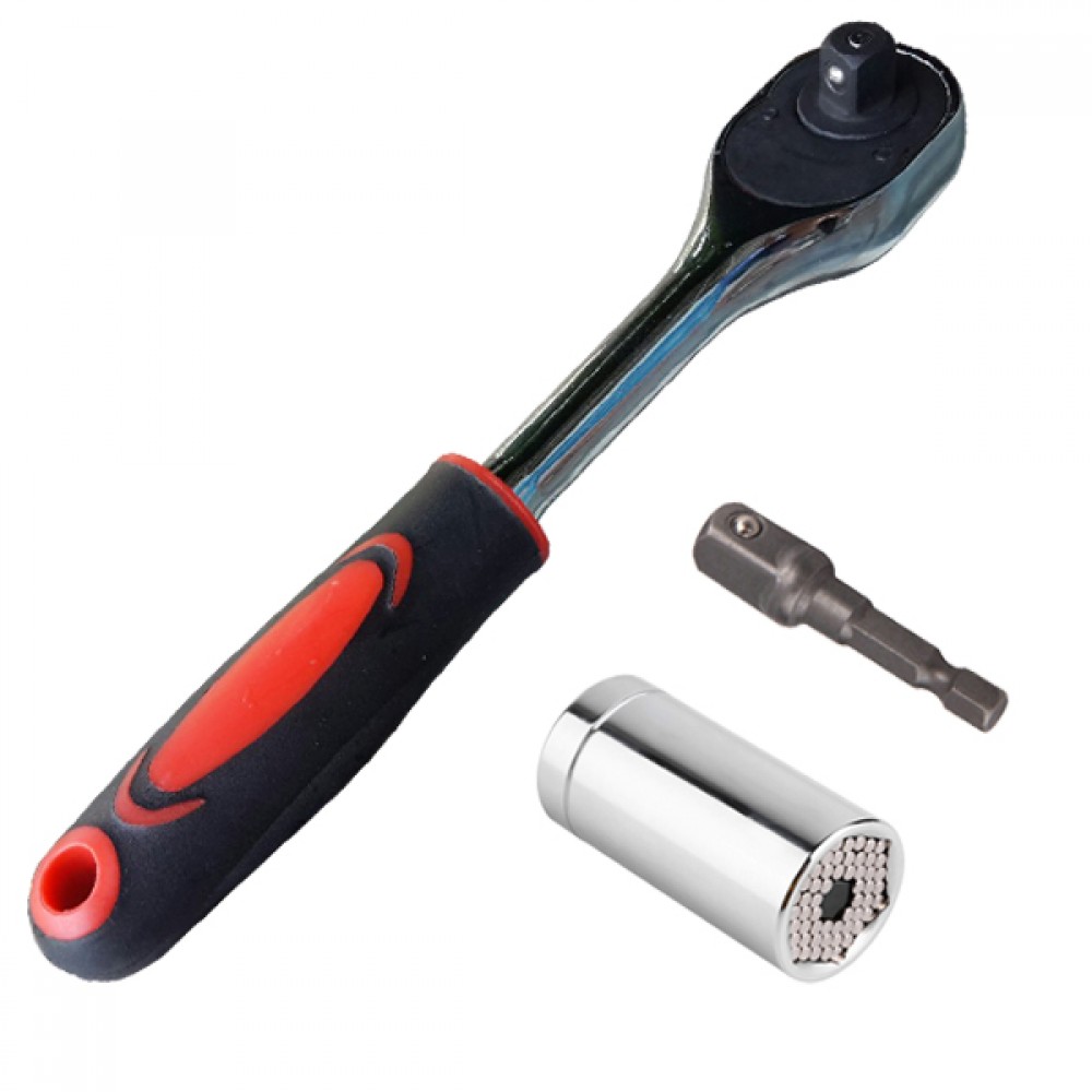 ชุดลูกบล็อกอเนกประสงค์ JH TOOLS ขนาด 7-19 มิล พร้อมด้ามและดอกไขควง ลด ...