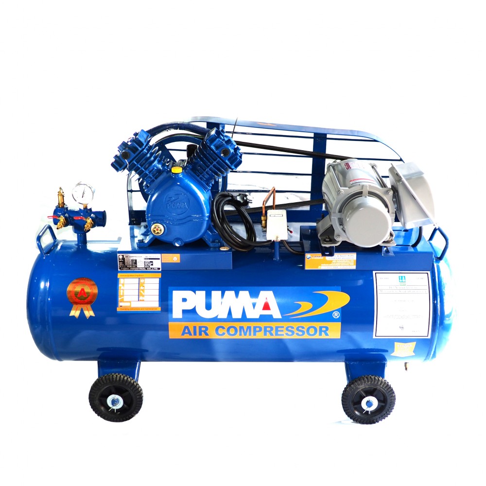 ปั๊มลม PUMA PP22-MI220V มอเตอร์ มิซซูบิชิ 2HP ถัง 148L. (2 ลูกสูบ) ลดราคา | iToolmart
