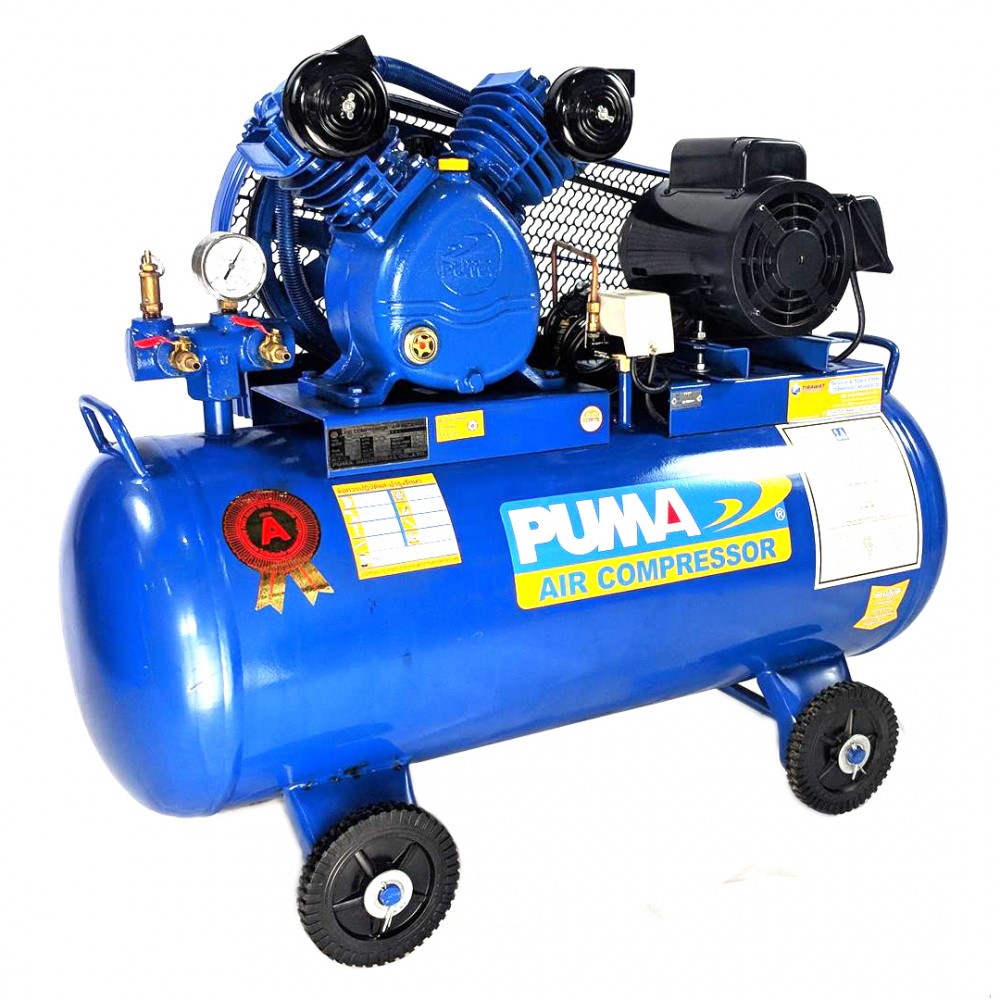 ปั๊มลม PUMA รุ่น PP-21 มอเตอร์มิซซูบิชิ 1 HP ถัง 92L. (2 ลูกสูบ) ลดราคา | iToolmart
