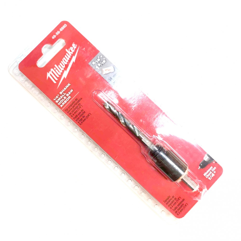 ก้านจับโฮลซอว์ Milwaukee 49-56-6950 แบบสวมเร็ว (14mm.-30mm.) ก้าน 1/4 ...