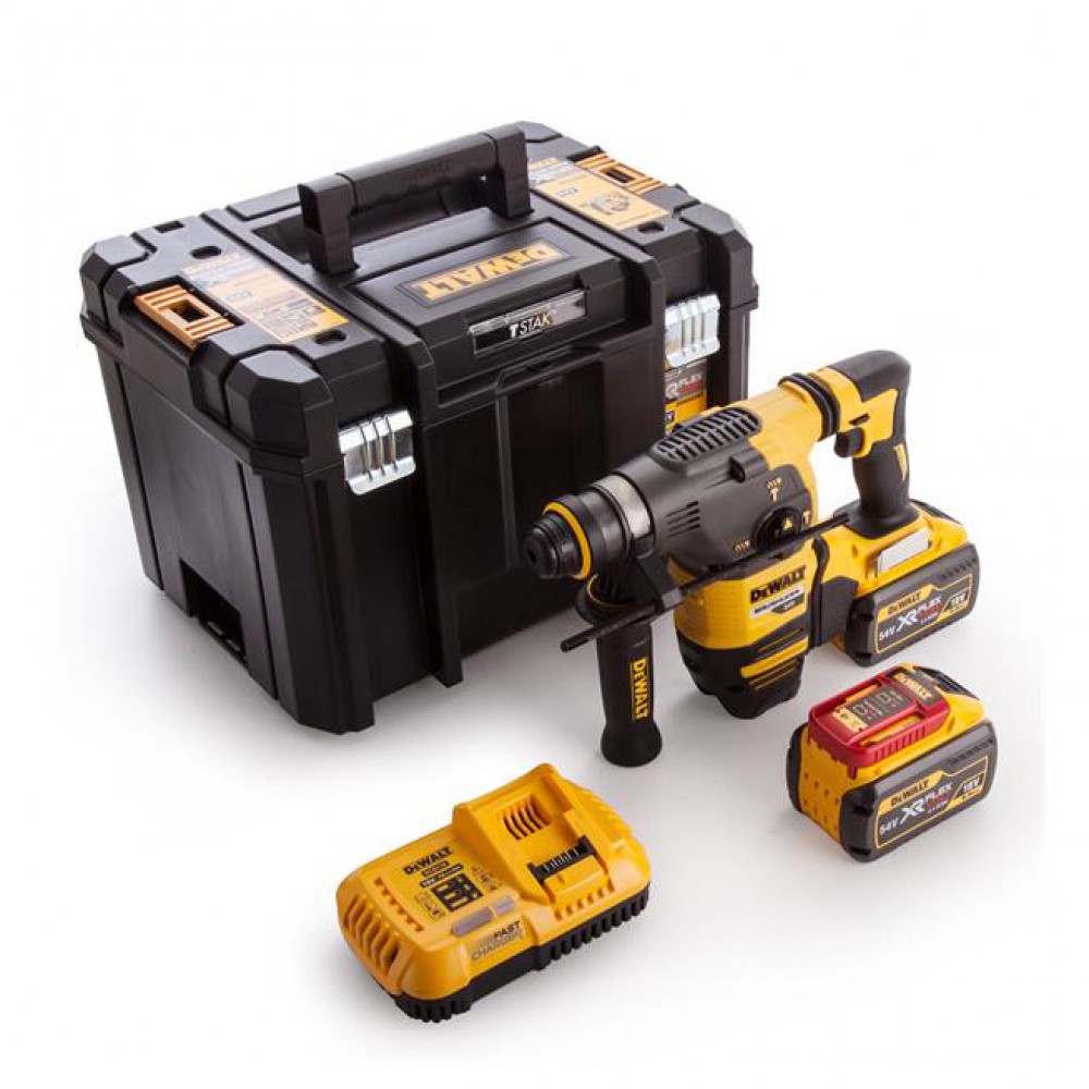 สว่านโรตารี่ไร้สาย Dewalt DCH333 X2-KR (54V.) XR FLEXVOLT ลดราคา ...