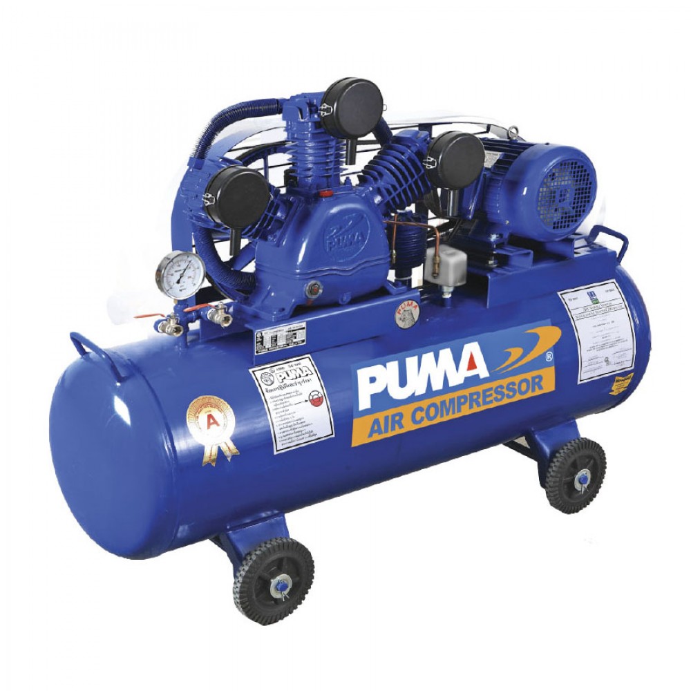 ปั๊มลม PUMA รุ่น PP-32 PM มอเตอร์ PUMA 2 HP ถัง 148 L. (3 ลูกสูบ) ลดราคา | iToolmart