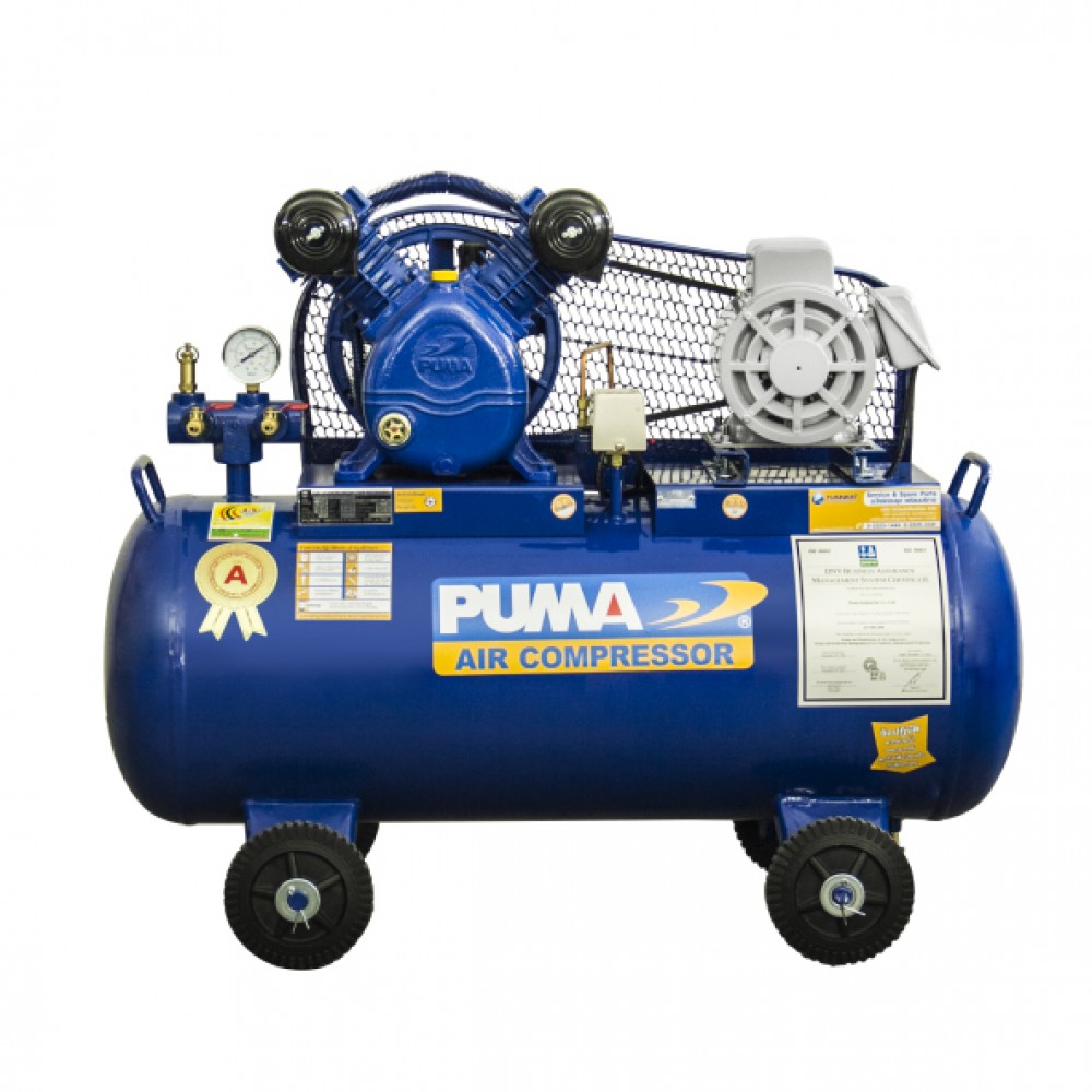 ปั๊มลม PUMA รุ่น PP-21 มอเตอร์ PUMA 1 HP ถัง 92L. (2 ลูกสูบ) ลดราคา | iToolmart