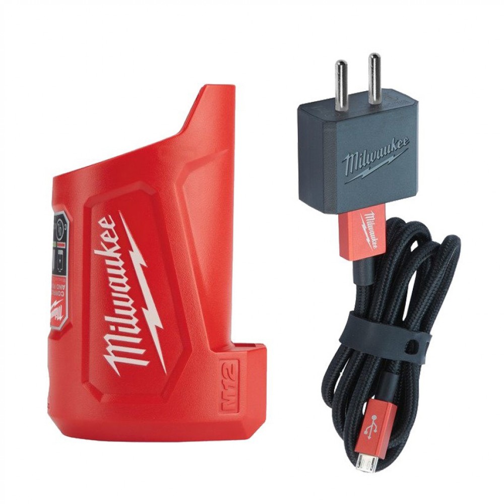 เครื่องชาร์จพกพา (USB) MILWAUKEE M12TC-0 12V. (ตัวเปล่า) ลดราคา | iToolmart