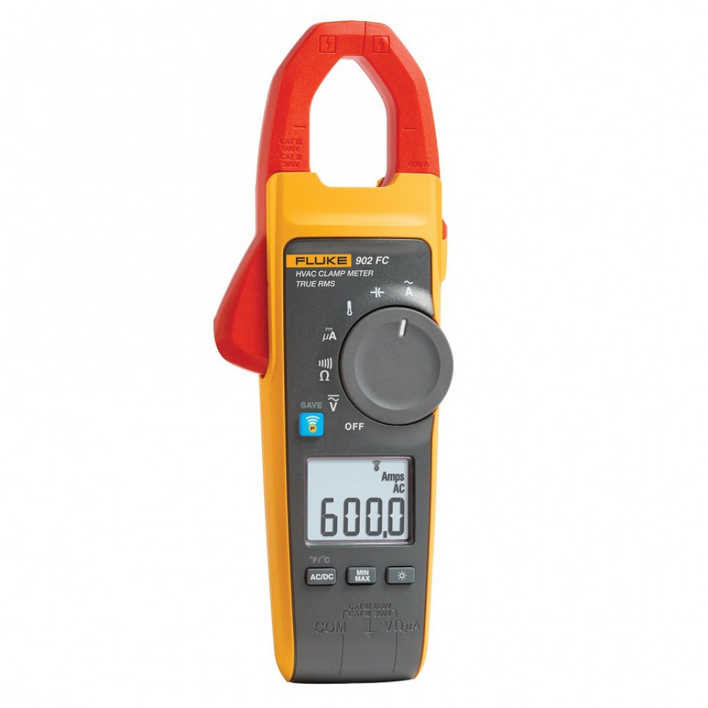 แคลมป์มิเตอร์ Fluke 902 FC เชื่อมต่อ Fluke Connect (สำหรับช่างปรับอากาศ ...