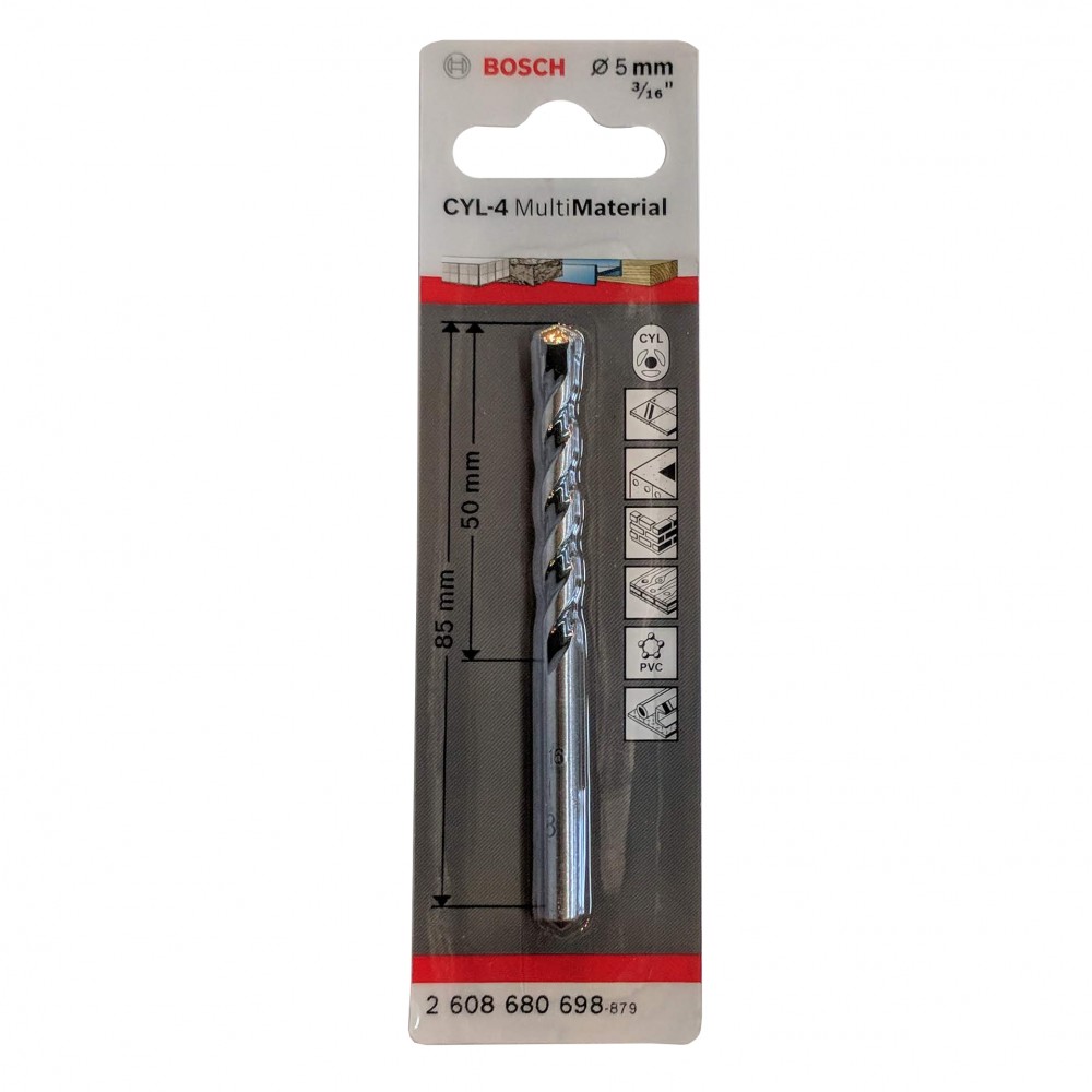 ดอกสว่านเจาะอเนกประสงค์ Bosch CYL-4 Multi Material ขนาด 5 mm. ลดราคา | iToolmart