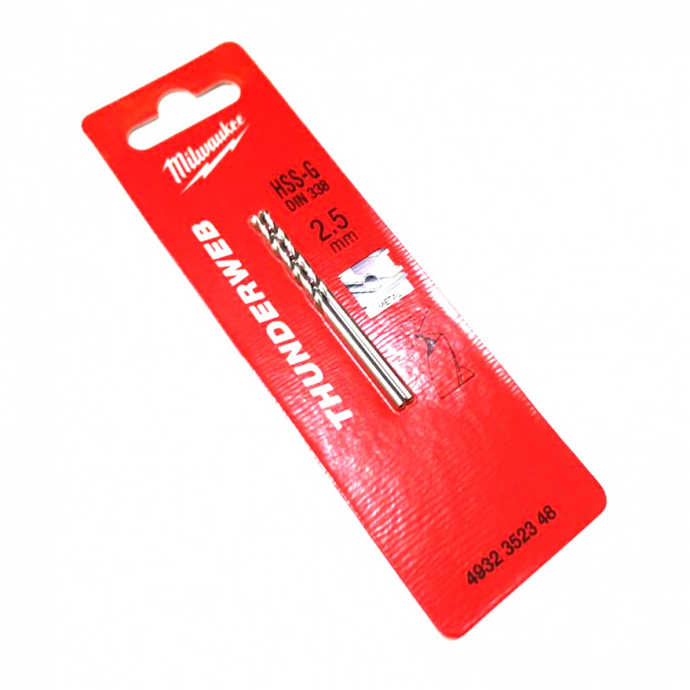 ดอกสว่านเจาะโลหะ Milwaukee THUNDERWEB HSS-G Metal Drill Bit 4932 3523 ...