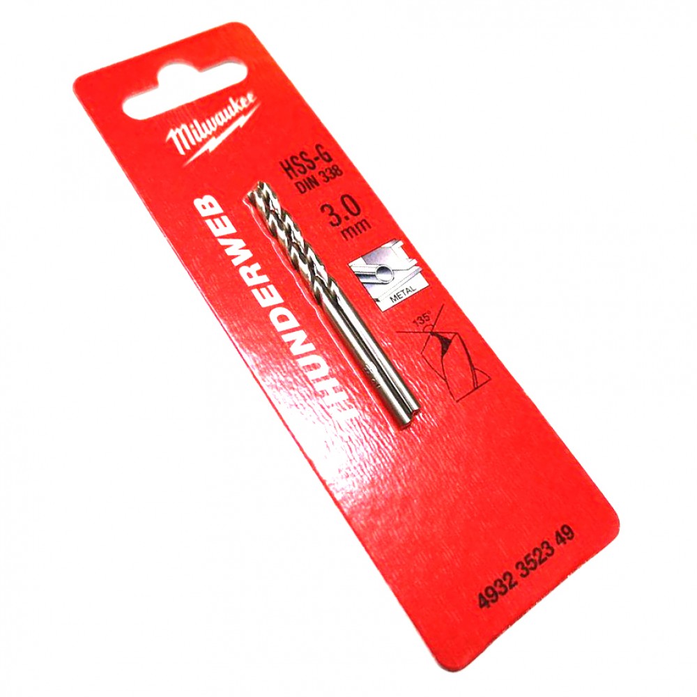 ดอกสว่านเจาะโลหะ Milwaukee THUNDERWEB HSS-G Metal Drill Bit 4932 3523 ...