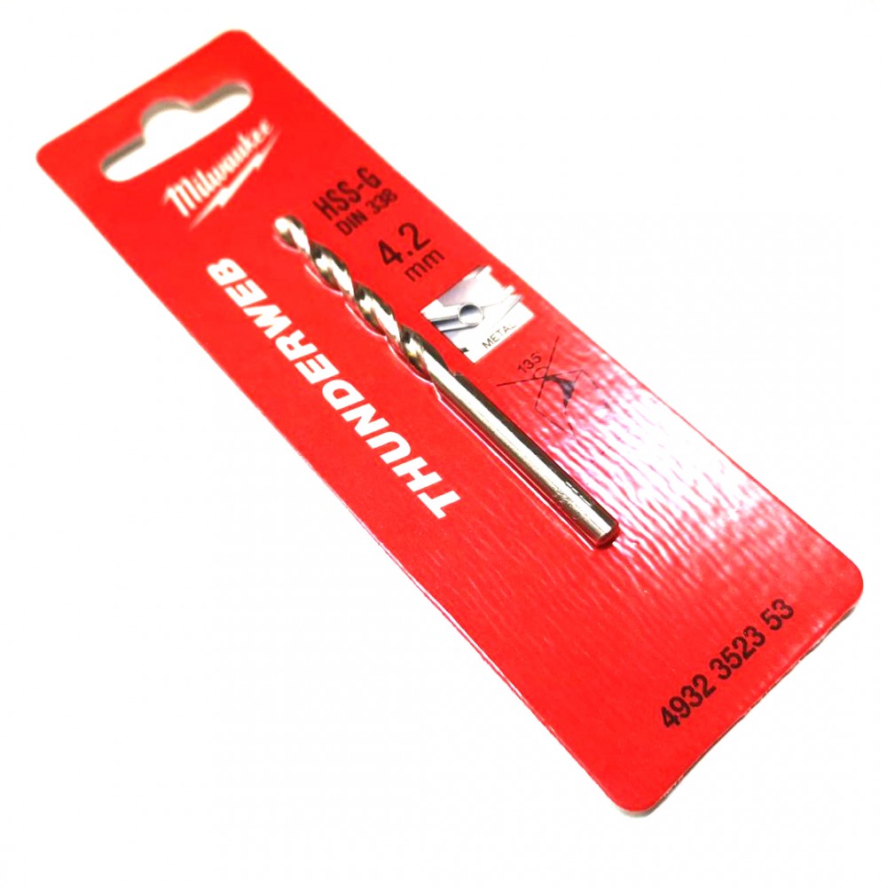 ดอกสว่านเจาะโลหะ Milwaukee THUNDERWEB HSS-G Metal Drill Bit 4932 3523 ...
