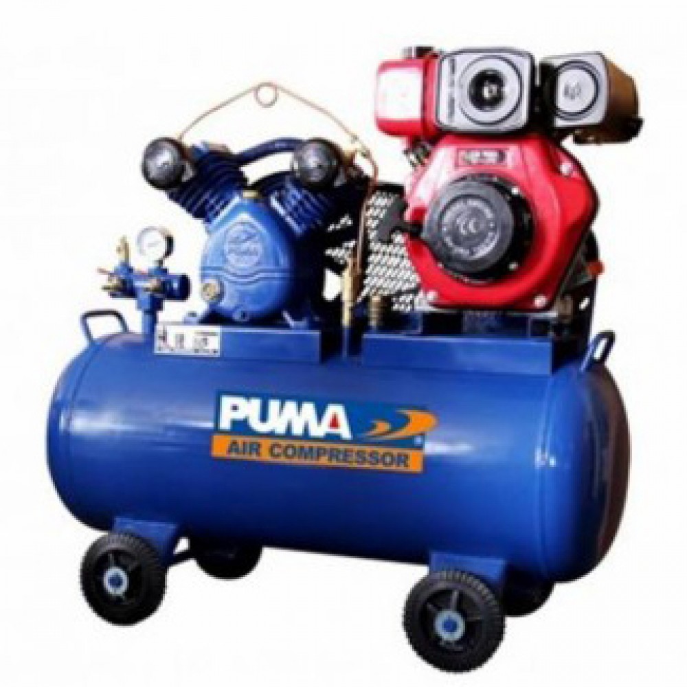 ปั๊มลม PUMA TPU-2D พร้อมเครื่องยนต์ 4 HP หัวสูบ 1/2 HP ขนาด 64 ลิตร ลด ...