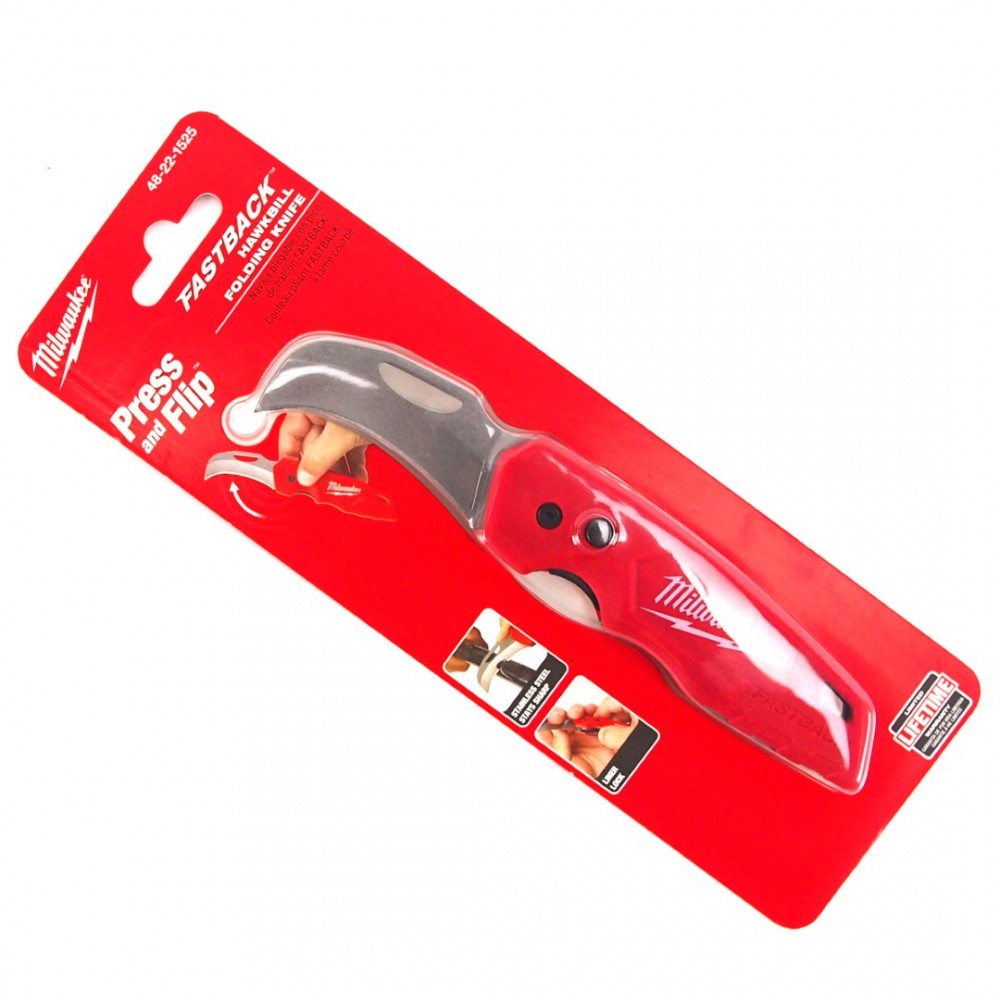 มีดพับเล็บเหยี่ยว FASTBACK™ HAWKBILL FOLDING KNIFE MILWAUKEE 48-22-1525 ...