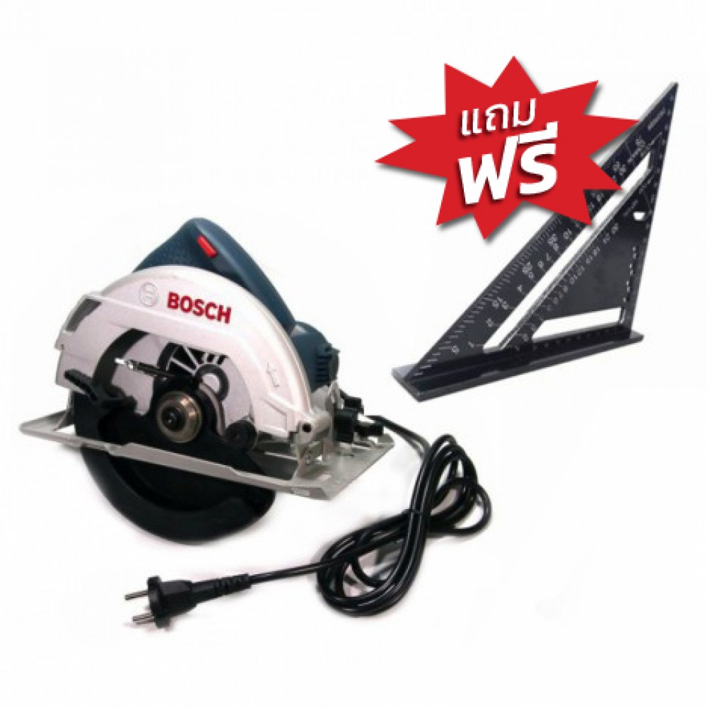 ชุดเลื่อยวงเดือน BOSCH GKS 7000 และ ฉากสามเหลี่ยม BU-9111 ขนาด 7 นิ้ว ...
