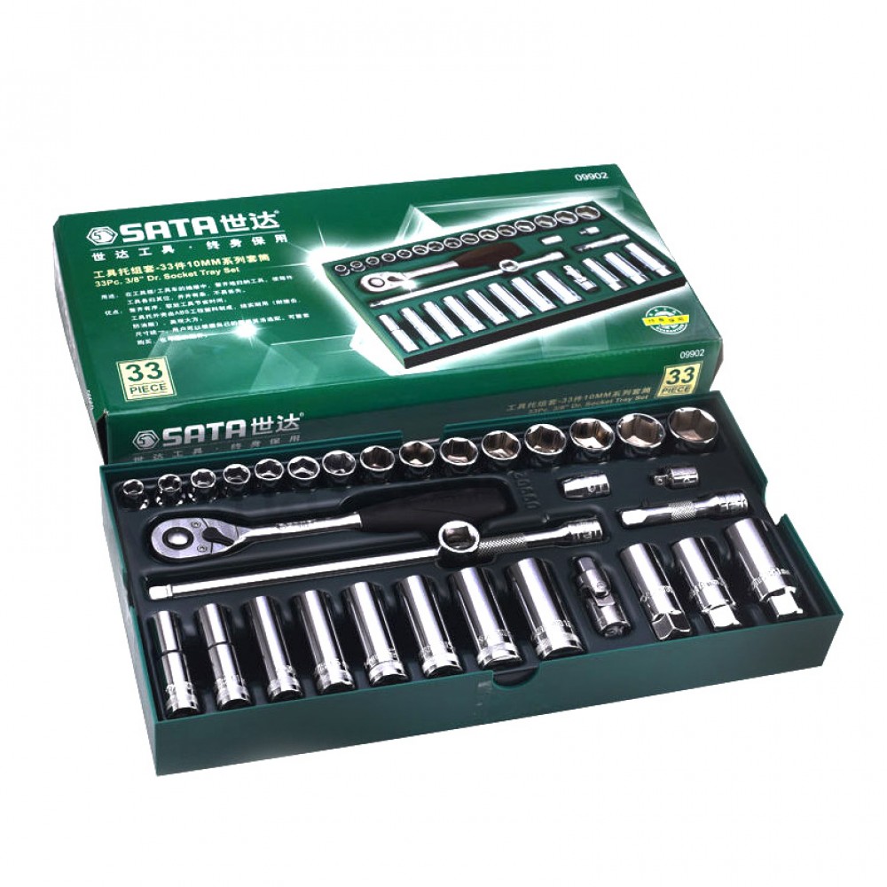 ชุดลูกบล็อก ขนาด 3/8 นิ้ว 33 ชิ้น SATA 09902 ลดราคา | iToolmart