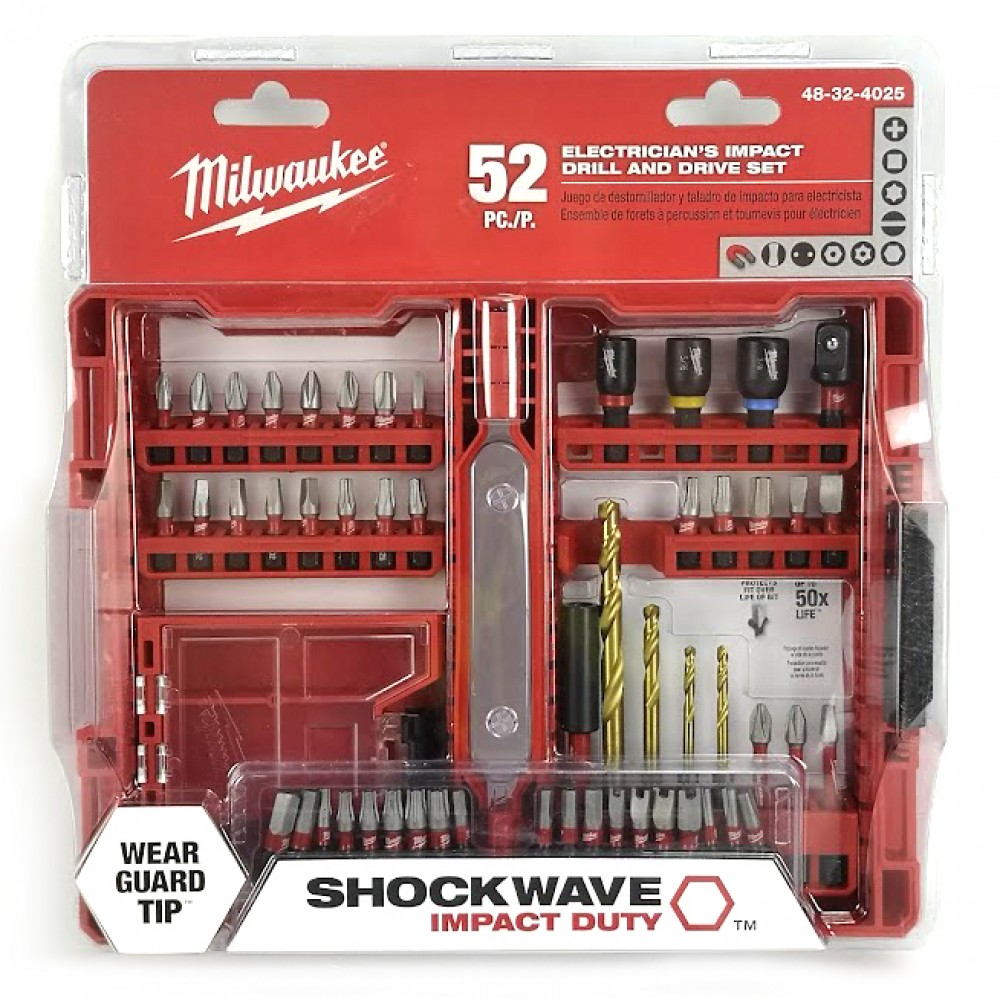 ชุดดอกสว่านและดอกไขควง Milwaukee 48-32-4025 52ชิ้น ลดราคา | iToolmart