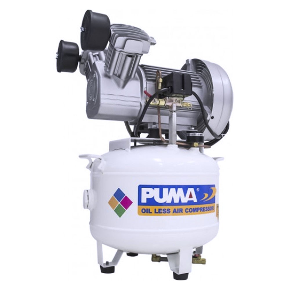 ปั๊มลมเก็บเสียงสำหรับทันตกรรม PUMA OF-2530V ขนาด 2.5 HP 2 ลูกสูบ 30 ลิตร ลดราคา | iToolmart