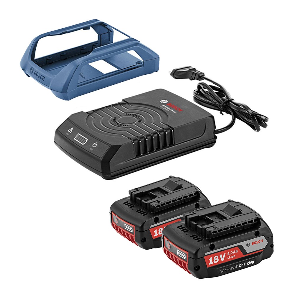 ชุดแบตเตอรี่ BOSCH Wireless charge Starter Kit GBA 18V 2.0Ah MW-B x 2 ...