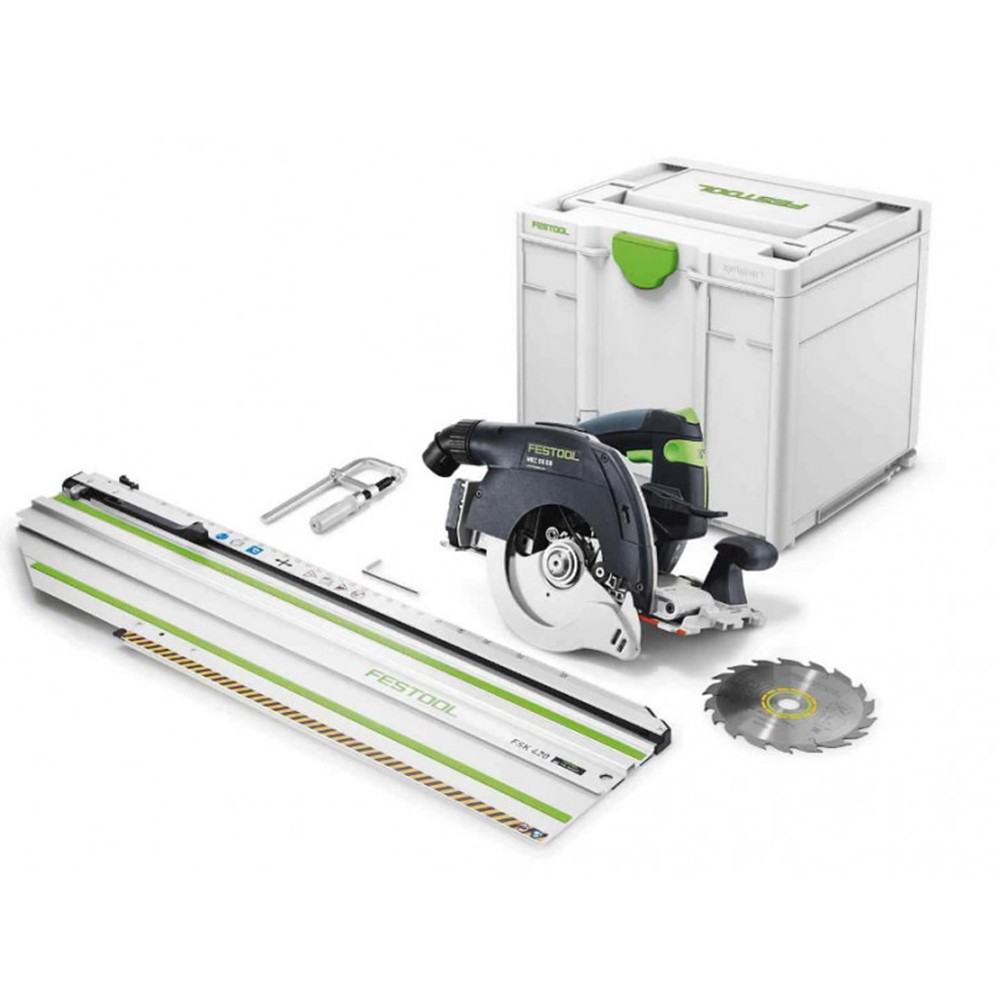 เลื่อยราง FESTOOL 576172 Cordless circular saw HKC 55 EB-Basic-FSK 420 ...