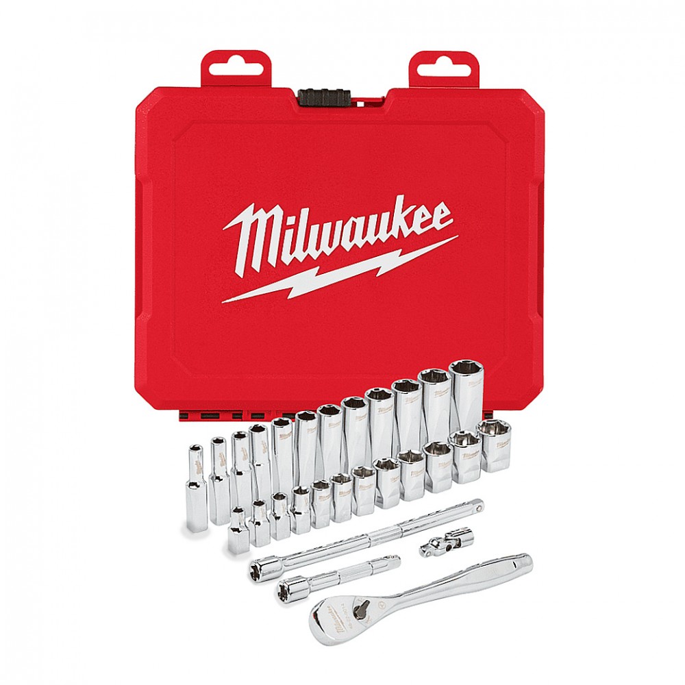 ชุดประแจบล็อค MILWAUKEE 48-22-9504 1/4 นิ้ว (28 ชิ้น) ลดราคา | iToolmart