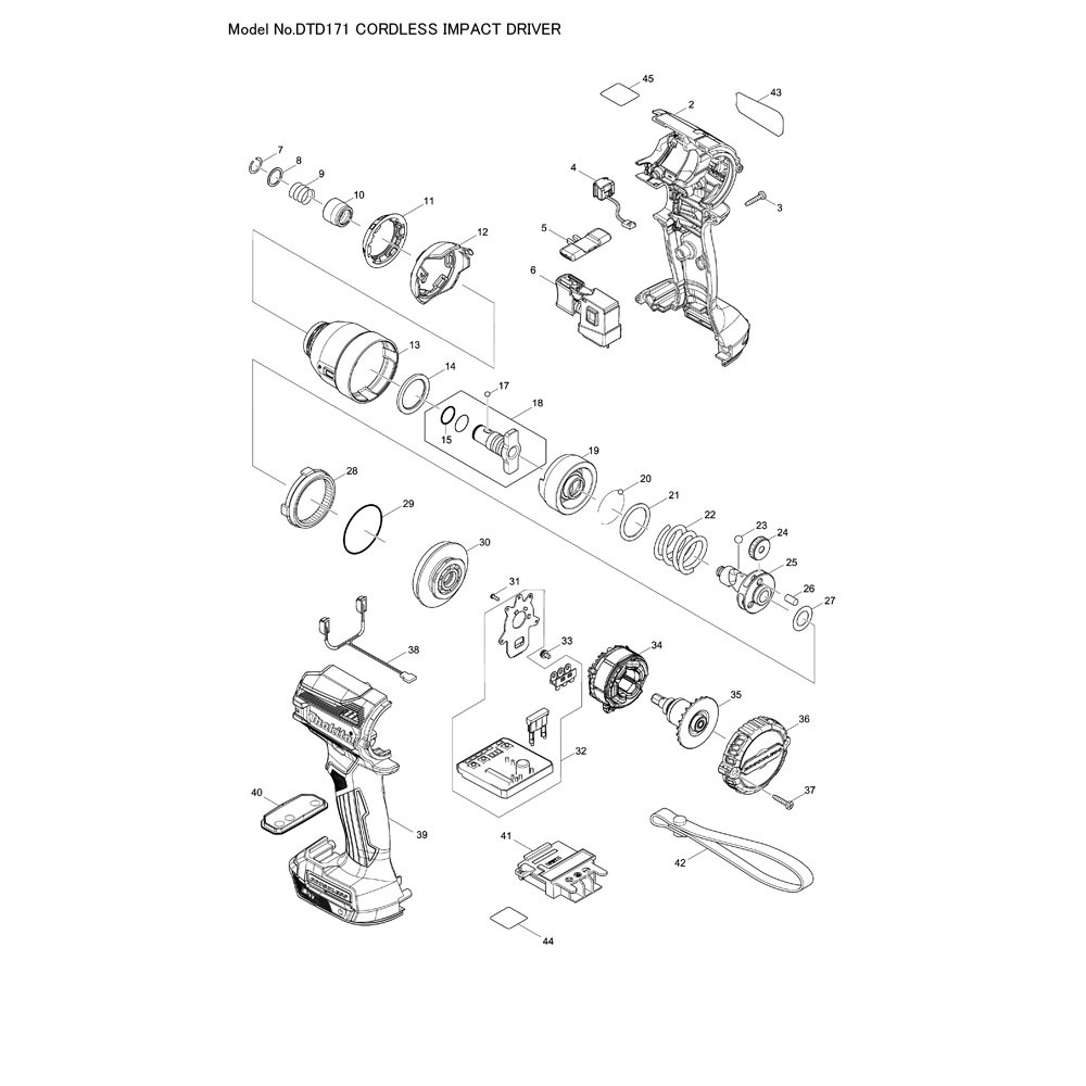 แหวนรองแบบแบน MAKITA DTD171Z ลดราคา | iToolmart