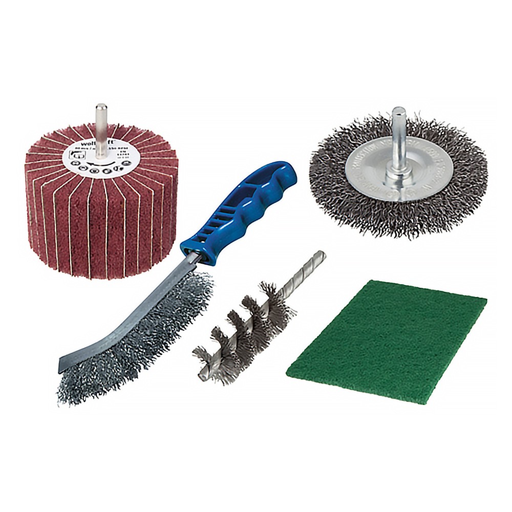 ชุดแปรงขัดสนิม Wolfcraft 5641000 Metalworking Set 5 ชิ้น ลดราคา | iToolmart