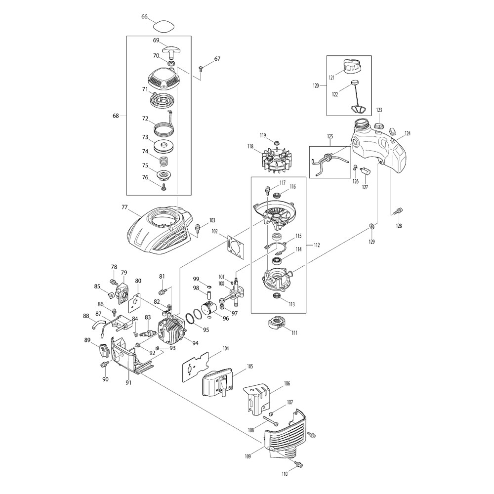 ฝาครอบท่อไอเสีย MAKITA EH6000W ลดราคา | iToolmart