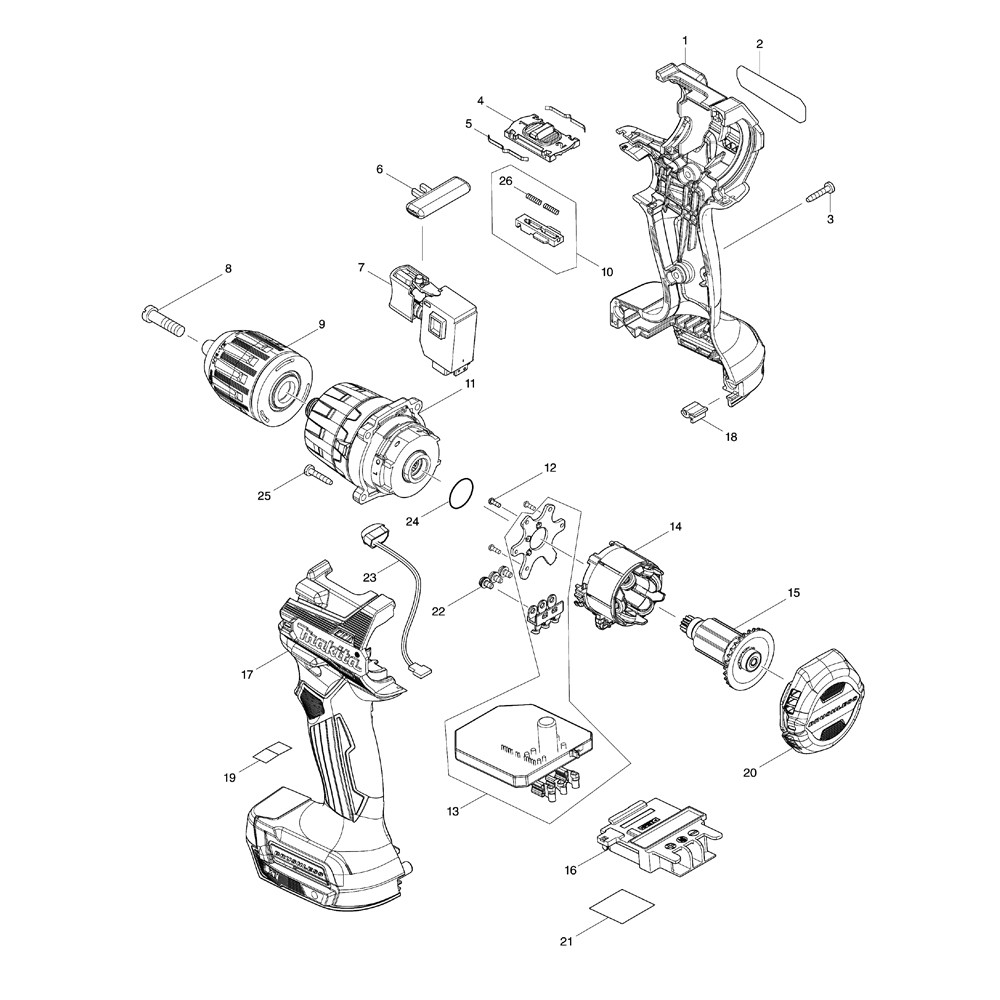 สเตเตอร์ MAKITA DHP487 ลดราคา | iToolmart