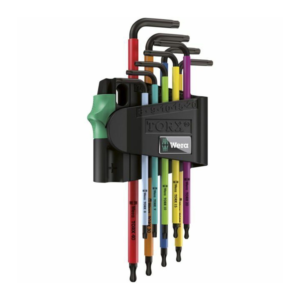 ประแจดาว 6 แฉก Wera 967/9 TX BO 05073599001 TORX® BlackLaser ชุด 9 ชิ้น ลดราคา | iToolmart