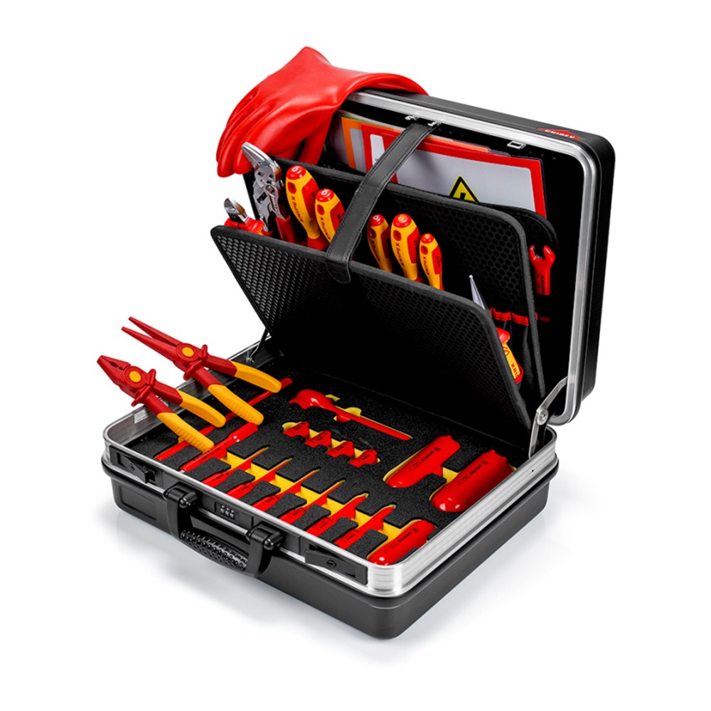 ชุดเครื่องมือช่าง KNIPEX 00 21 05 EV สำหรับซ่อมรถยนต์ไฟฟ้า EV ชุด 29 ...