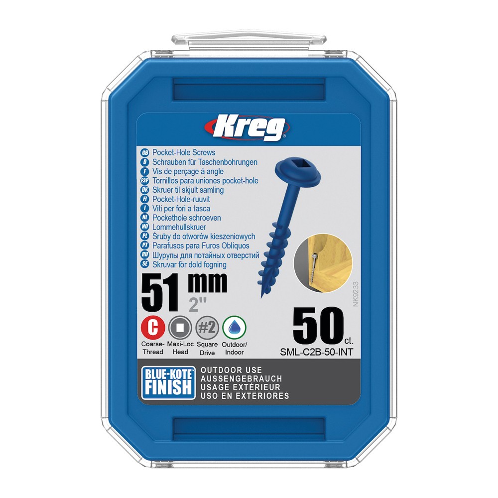 ตะปูเกลียวยึดไม้ KREG Blue-Kote™ 51mm / 2 นิ้ว จำนวน 50 ตัว ลดราคา ...