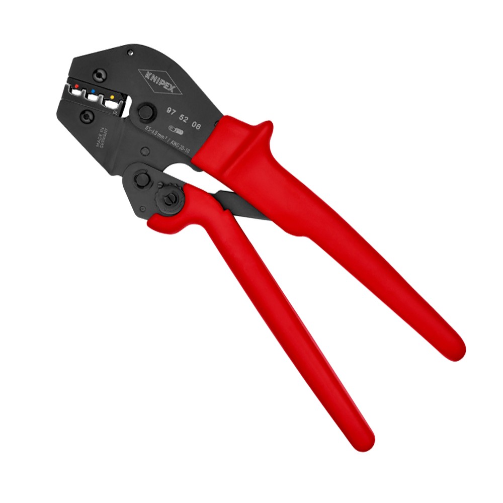 คีมย้ำหางปลา KNIPEX 97 52 06 SB ย้ำหางปลาคอนเนคเตอร์-ที่มีการกันฉนวน ลด ...