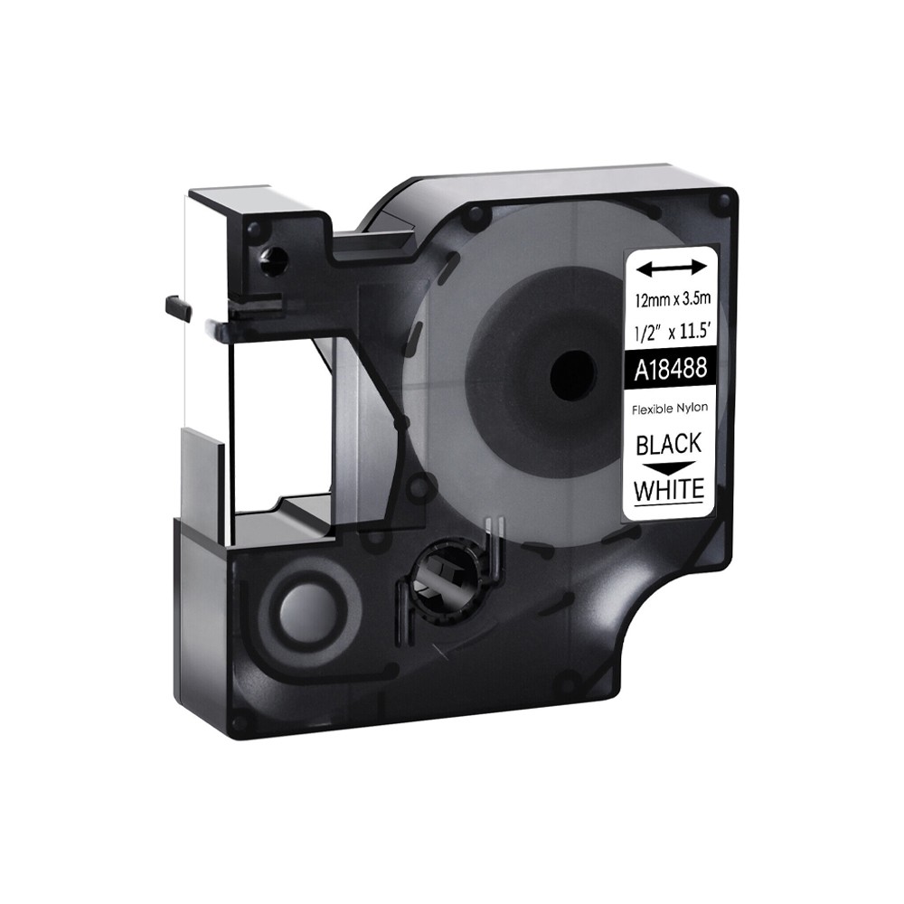 เทปติดฉลาก Dymo Rhino 18488 Industrial Flexible Nylon Labels ขนาด 12 ...