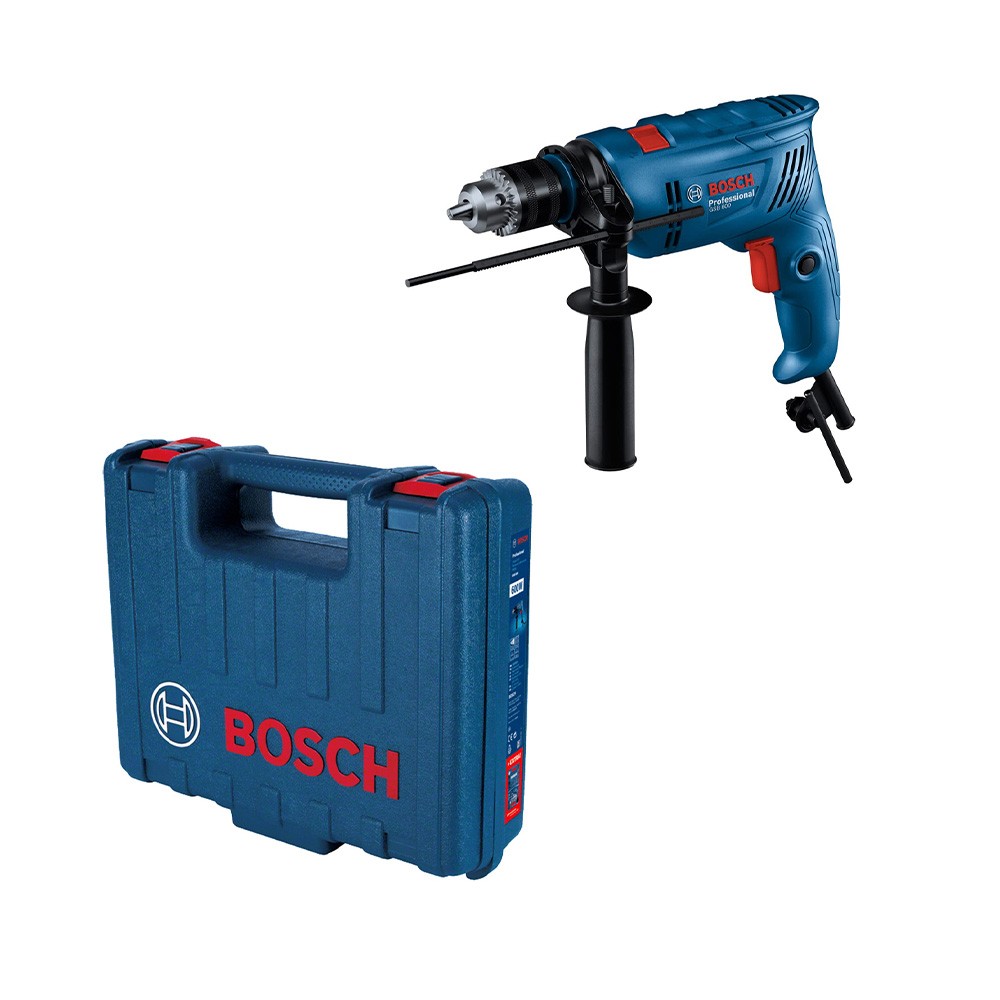 สว่านกระแทก BOSCH รุ่น GSB 600 พร้อมกล่องเก็บเครื่องมือ ลดราคา | iToolmart