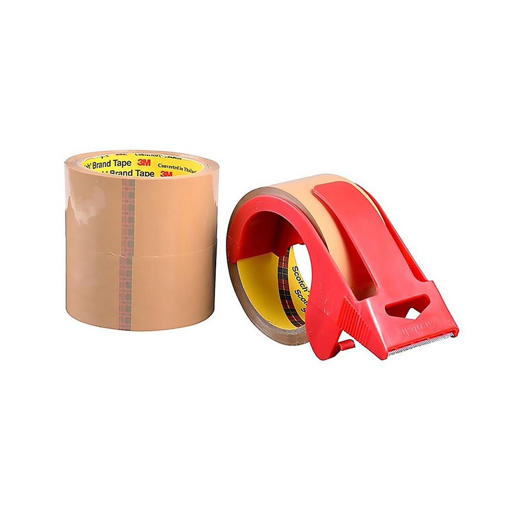เทปปิดกล่อง OPP สีชา 3M รุ่น NO.3609 ขนาด 48 มม. X 40 เมตร (แพ็ค 3 ชิ้น พร้อมที่ตัดเทป) ลดราคา ...