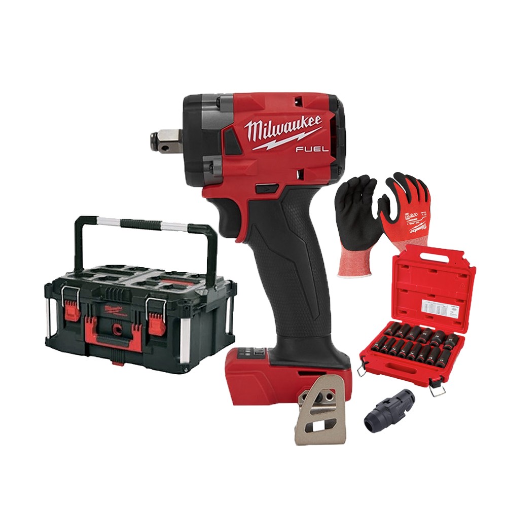 Set ช่างบิด ชุดบ็อกไฟฟ้า ไร้สาย Milwaukee M18-FIW212-OP-TH Limited ลด ...