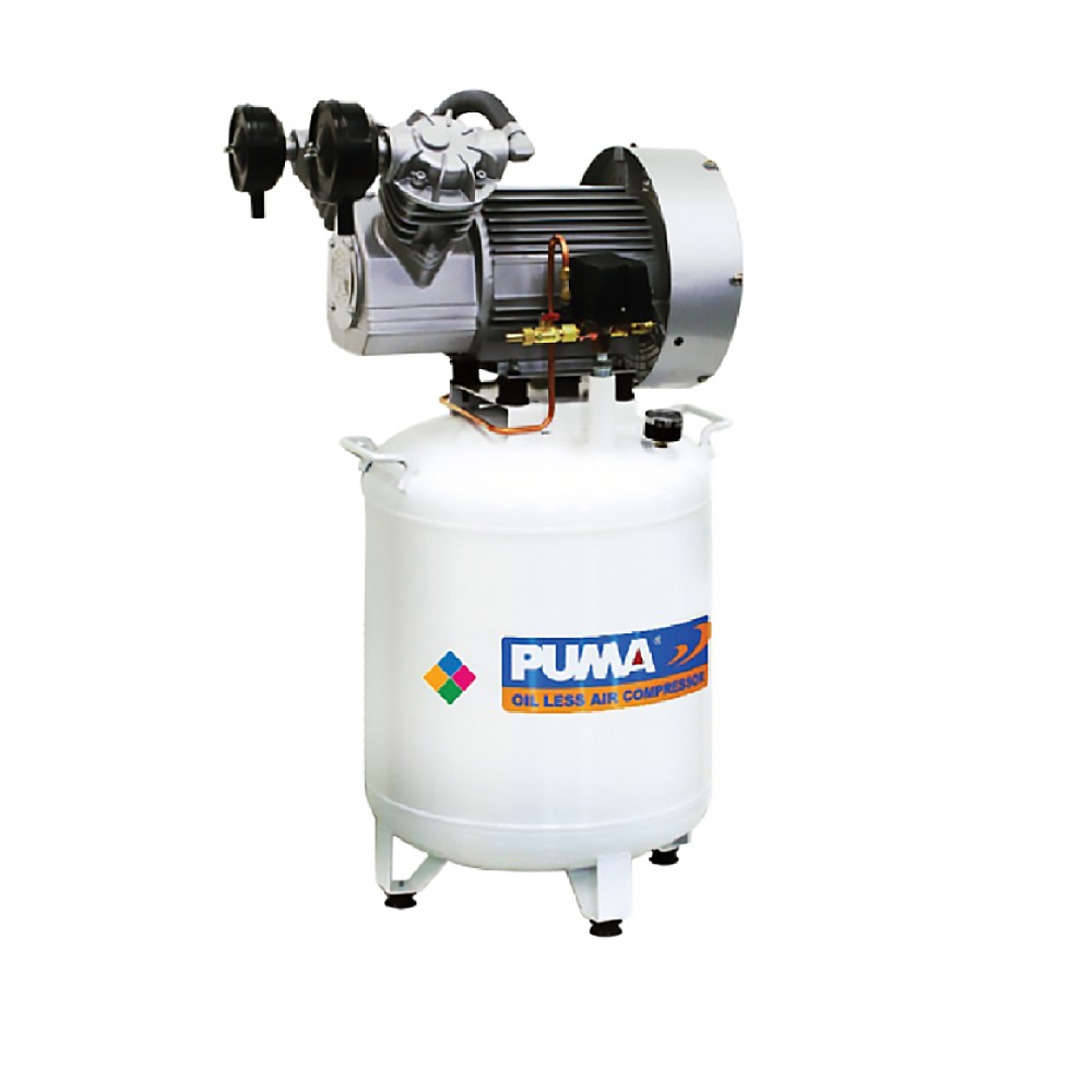 ปั๊มลม PUMA Oil Less รุ่น OF-2550V 2.5HP ถัง 50 ลิตร ลดราคา | iToolmart