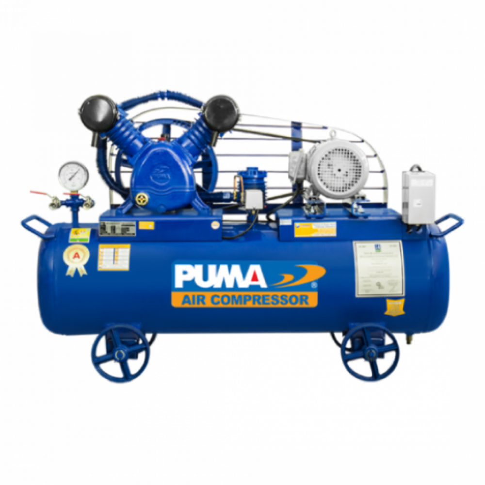 ปั๊มลมขนาดใหญ่ ปั๊มลมสายพาน PUMA PP23P-PPM380V 3HP 380V ถัง 260 ลิตร 2 ลูกสูบ ลดราคา | iToolmart