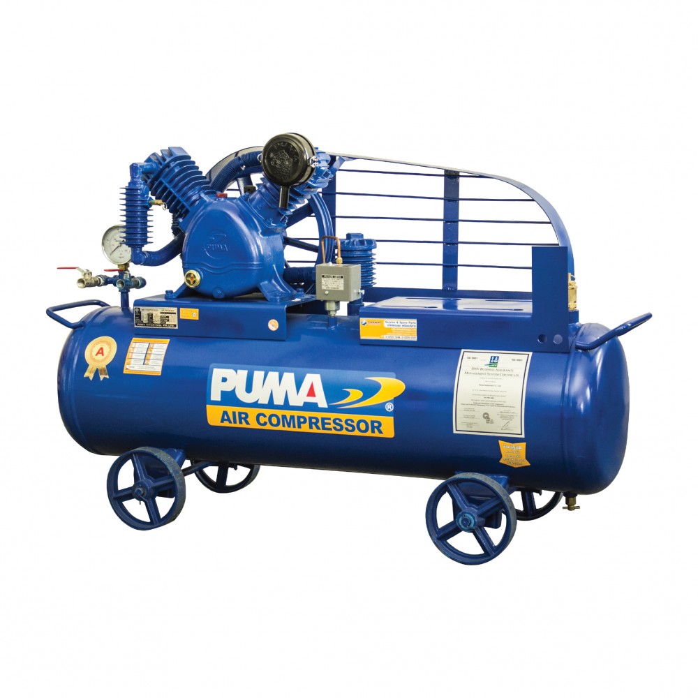 ปั๊มลมขนาดใหญ่ ปั๊มลมสายพาน PUMA PP-23P ถัง 260 ลิตร 2 ลูกสูบ ตัวเปล่า (ไม่รวมมอเตอร์) ลดราคา ...