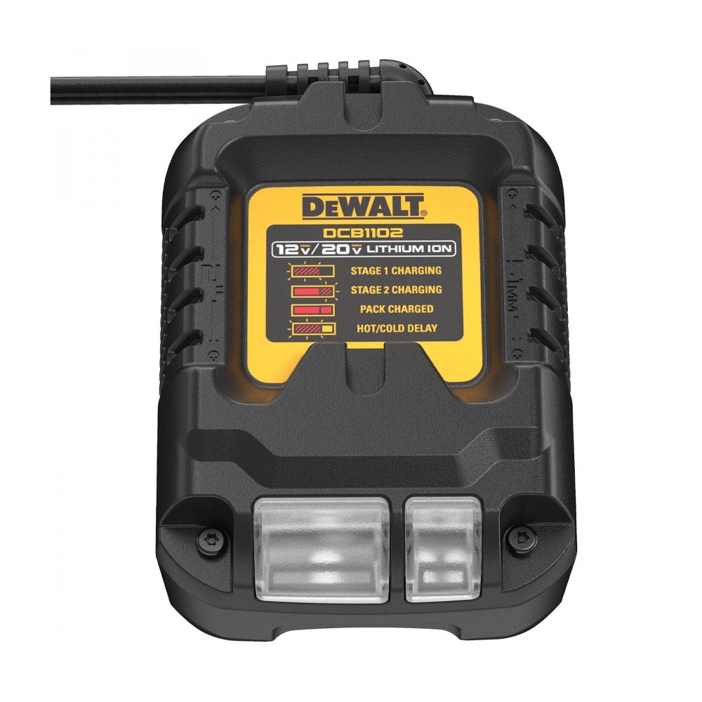 แท่นชาร์จแบตเตอรี่ Dewalt DCB1102 12V/20V MAX ลดราคา | iToolmart