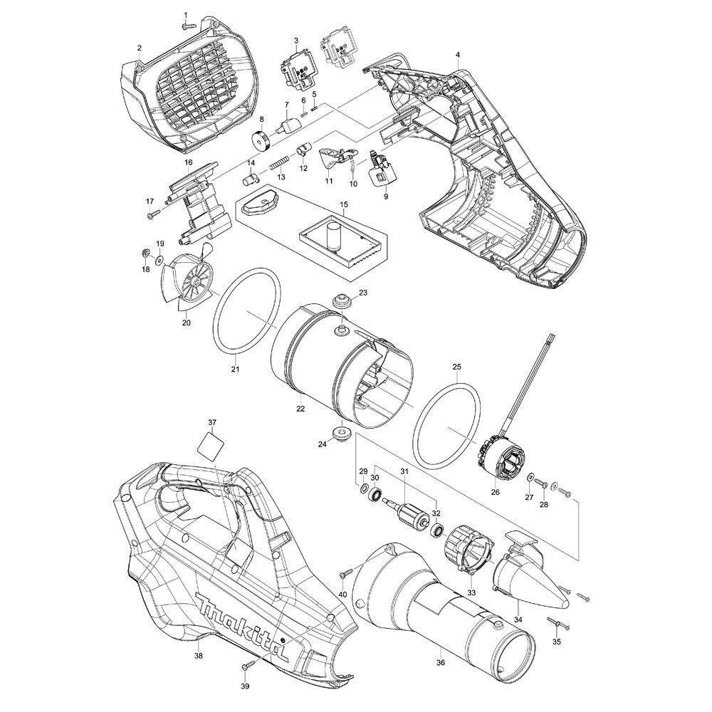 แผงกลาง MAKITA DUB362 ลดราคา | iToolmart