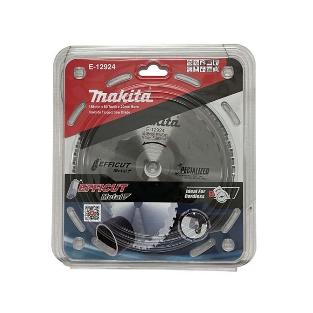 ใบเลื่อยวงเดือน สำหรับตัดเหล็ก MAKITA E-12924 Efficut 185 x 20 x 60T ลดราคา | iToolmart