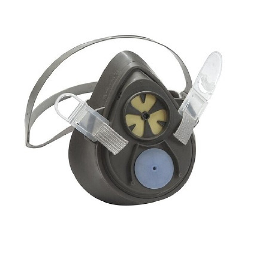 หน้ากากกันสารเคมี 3M 3100 หน้ากากครึ่งหน้าชนิดไส้กรองเดี่ยว ขนาดเล็ก ...