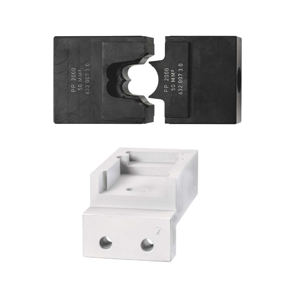 หัวย้ำ ดายย้ำ Rennsteig 632 007 3 01 Die Set 80.007 with locator สำหรับเครื่องย้ำสาย APZ 80, HPZ ...