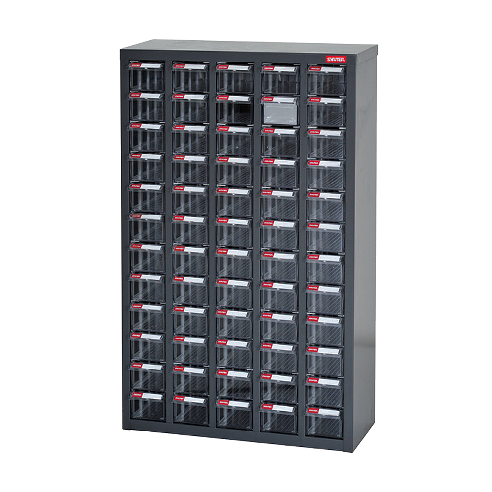 ตู้ลิ้นชักใส่อะไหล่ SHUTER A8-560 สีเทา ลิ้นชัก 60 ช่อง ลดราคา | iToolmart