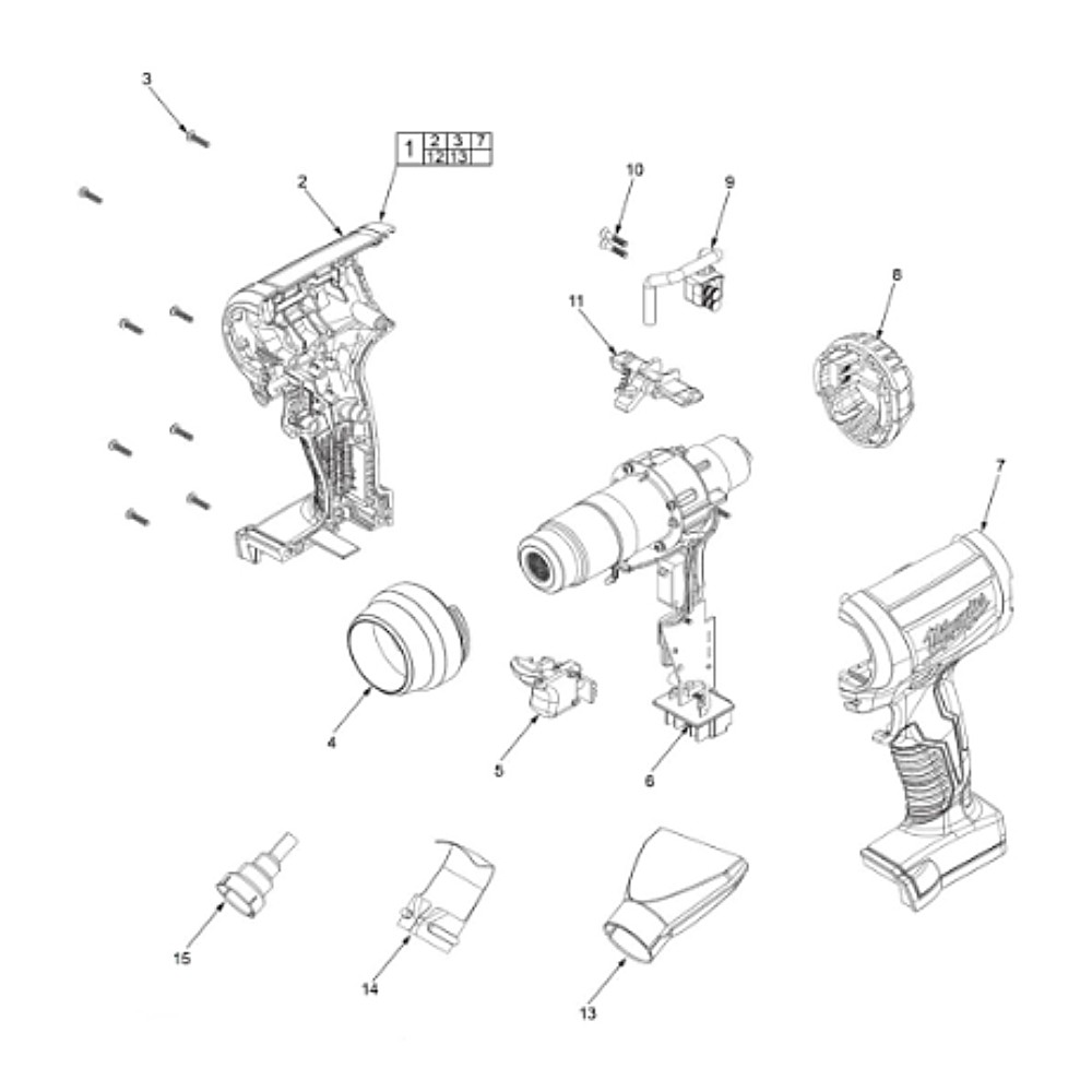 ชุดมอเตอร์และแผงวงจร MILWAUKEE M18 BHG ลดราคา | iToolmart