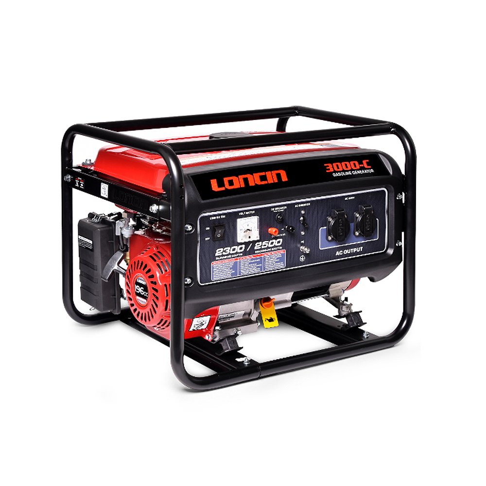 เครื่องปั่นไฟ เบนซิน LONCIN LC3000-C กำลังไฟ 2.3 Kw, เครื่องยนต์ 4 ...