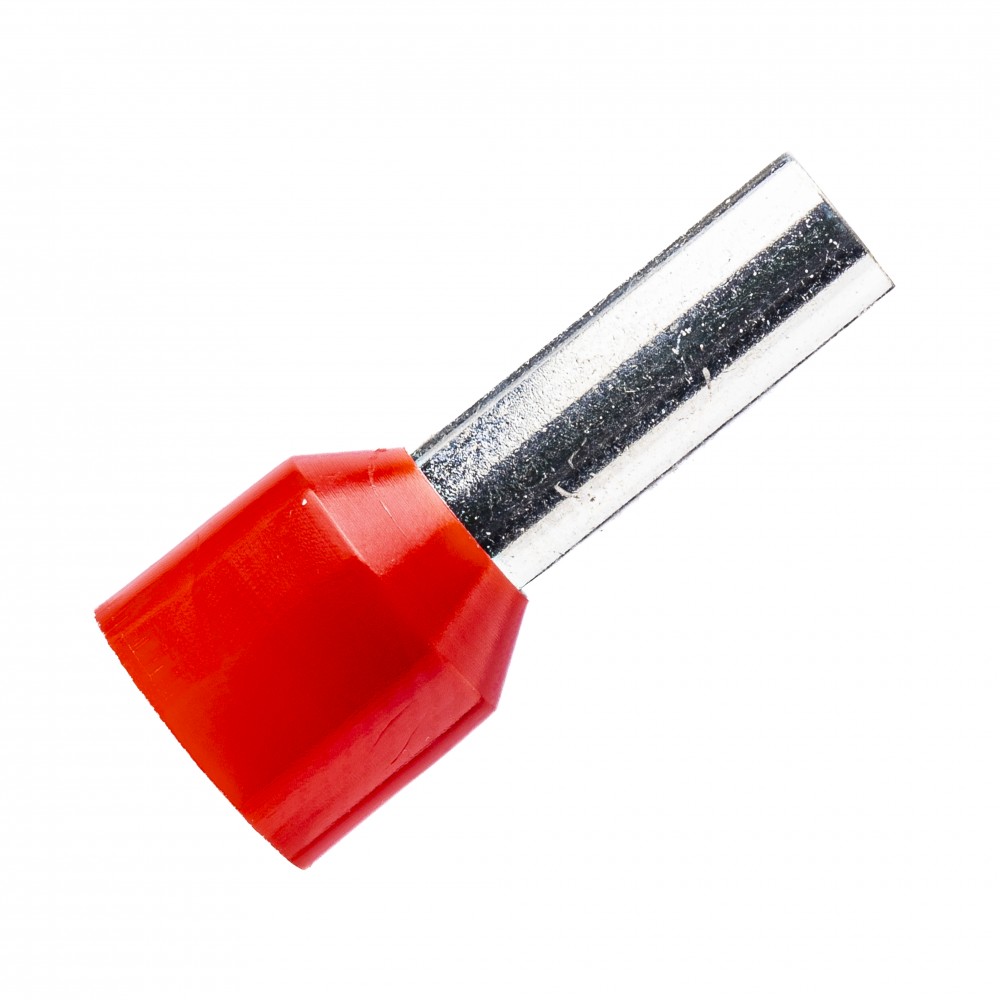 หางปลาคอร์ดเอ็น KST E10-12 แบบหุ้ม สีแดง ขนาด 10 mm² 100 ตัว ลดราคา | iToolmart