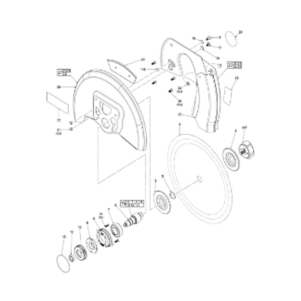 LOWER GUARD ASSEMBLY, SERVICE KIT MILWAUKEE M18 CHS362 ลดราคา | iToolmart